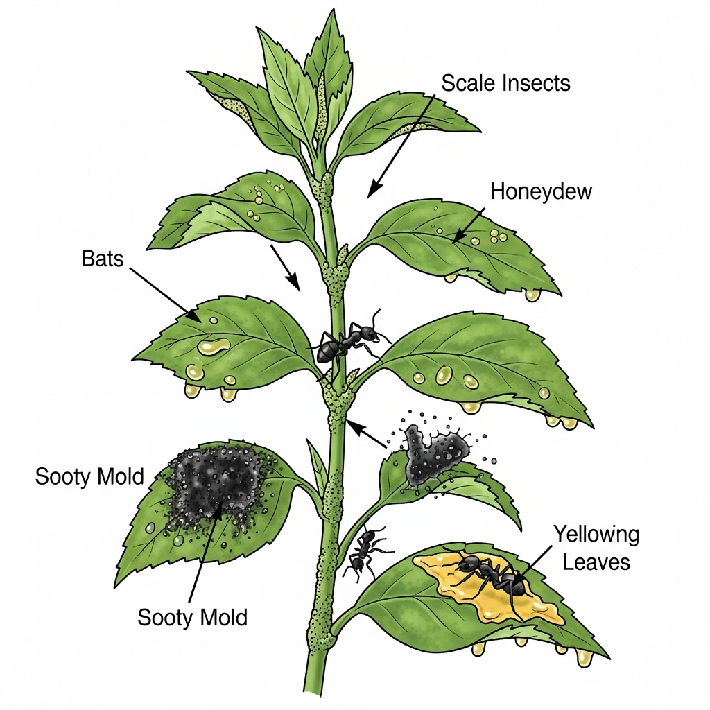 Sticky Situations: Dealing with Scale Insect Infestations – The Wax ...